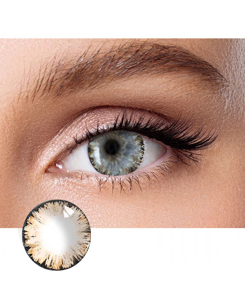 Brown big eye colored contacts lenses
